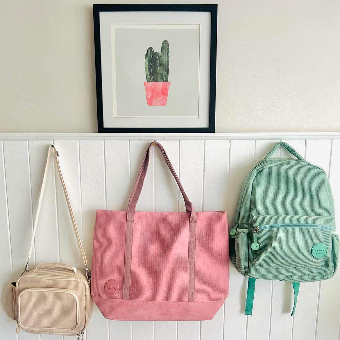 Personalised Corduroy Bags Adelaide based