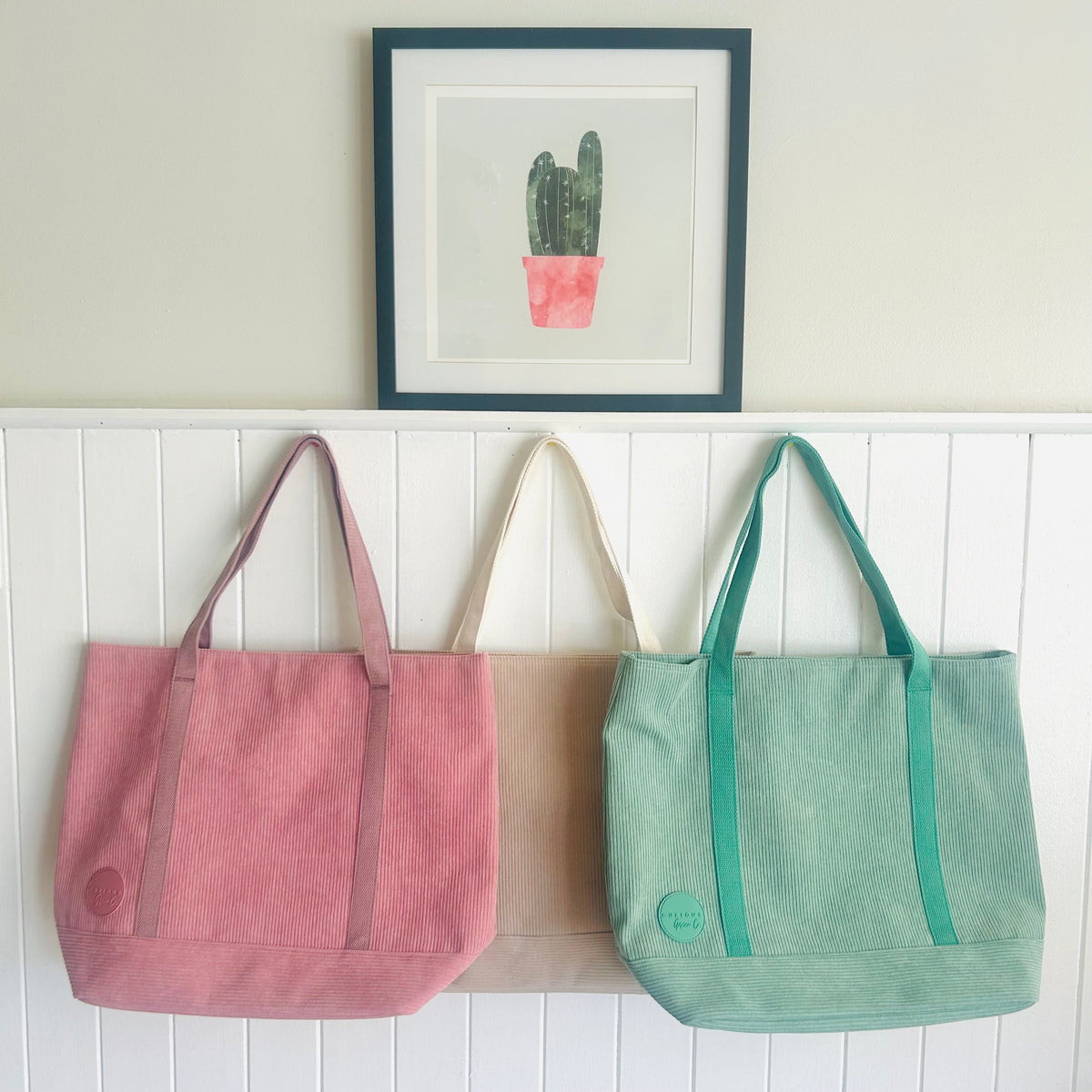 Corduroy Tote Bag (with personalised option) – Curious Grace Co