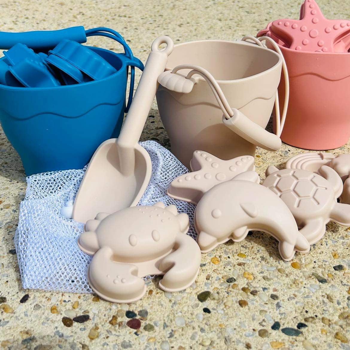 Silicone Beach Bucket Play Sets – Curious Grace Co